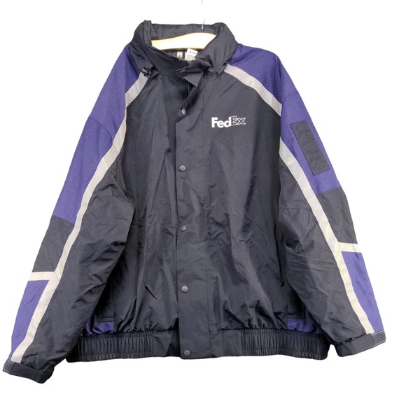 FedEx | Jackets & Coats | Fedex Stan Herman Mens Uniform Coat Black ...